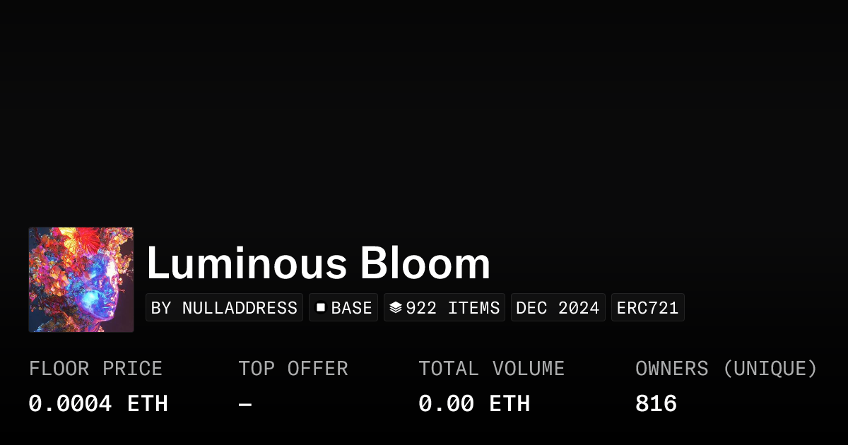 Luminous Bloom - Collection | OpenSea