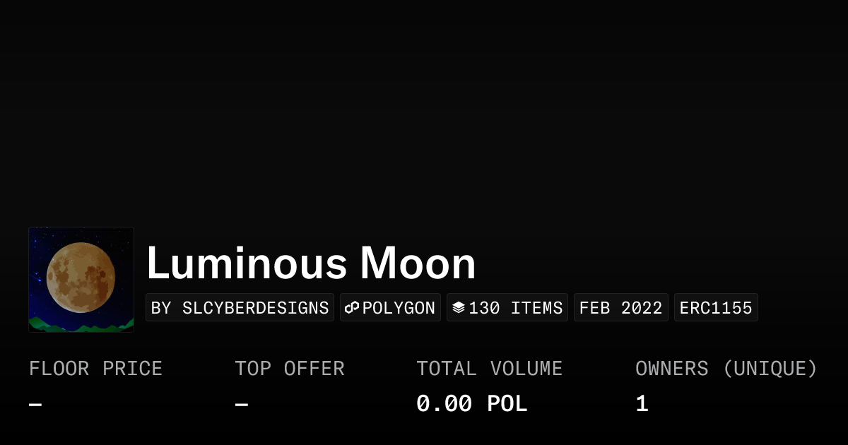 Luminous Moon - Collection | OpenSea