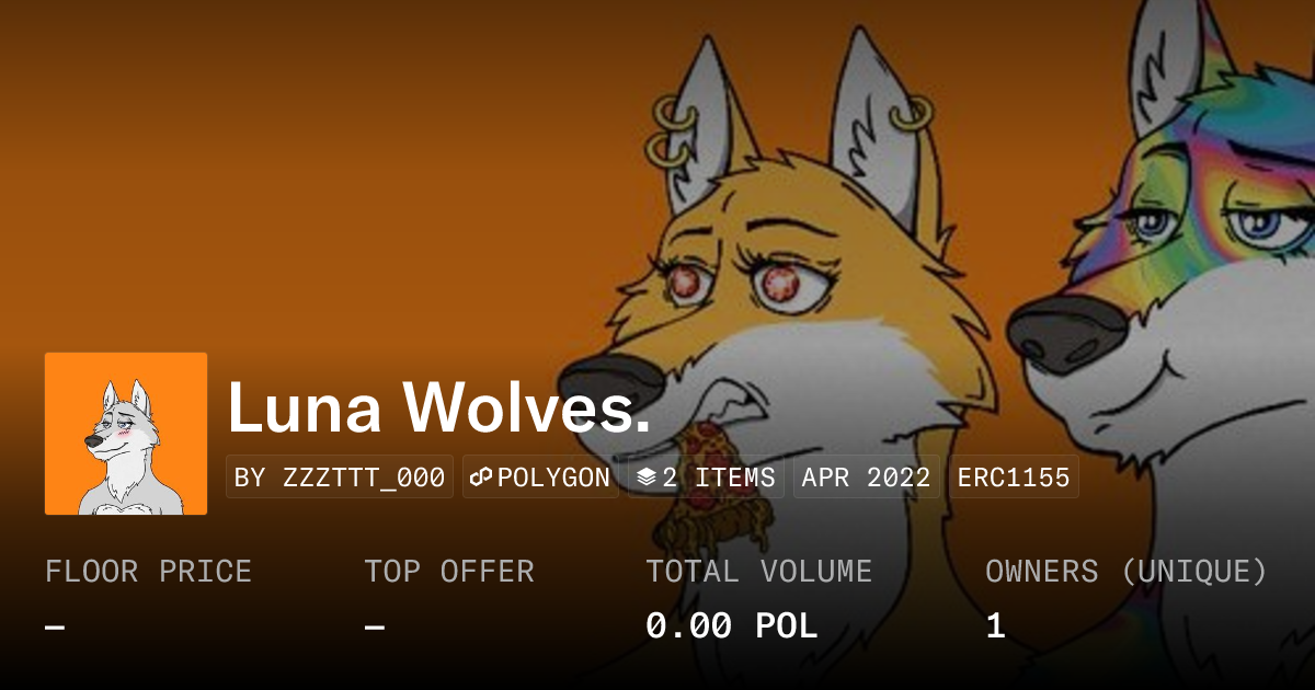 Luna Wolves. - Collection | OpenSea