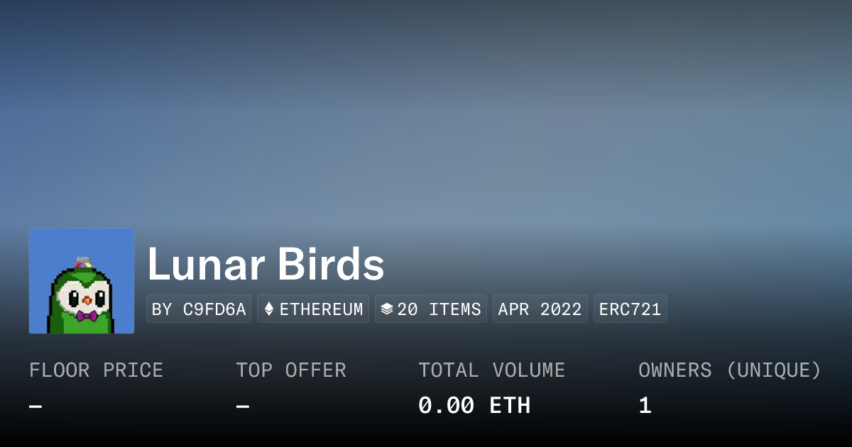 Lunar Birds - Collection | OpenSea