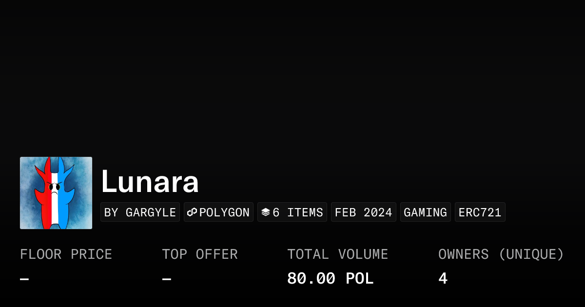 Lunara - Collection | OpenSea