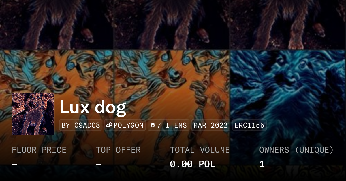 Lux dog - Collection | OpenSea