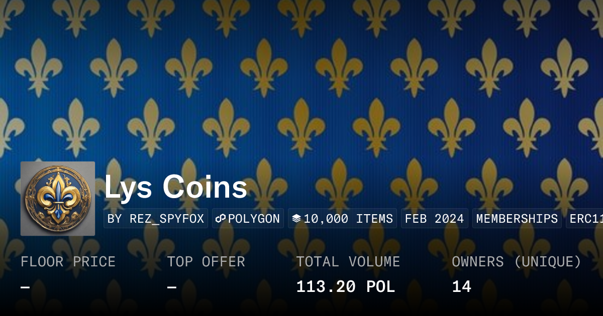 Lys Coins - Collection | OpenSea