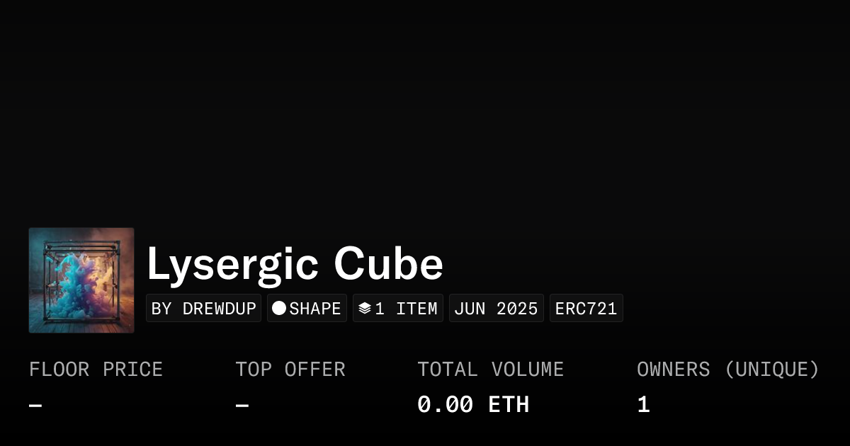 Lysergic Cube - Collection | OpenSea