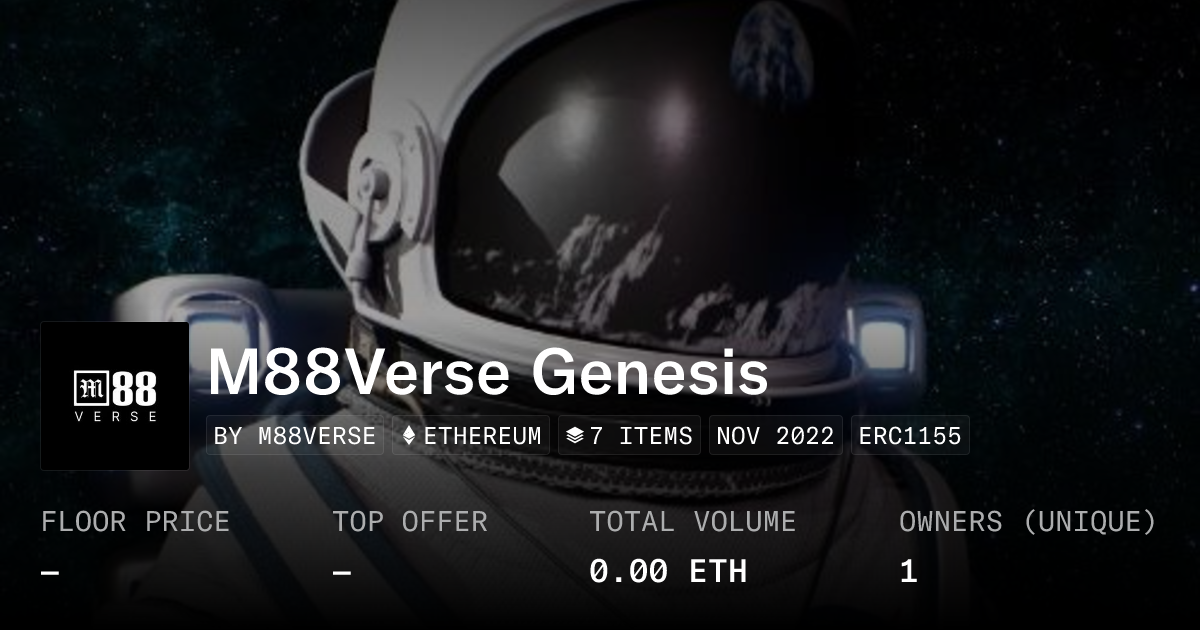M88Verse Genesis - Collection | OpenSea