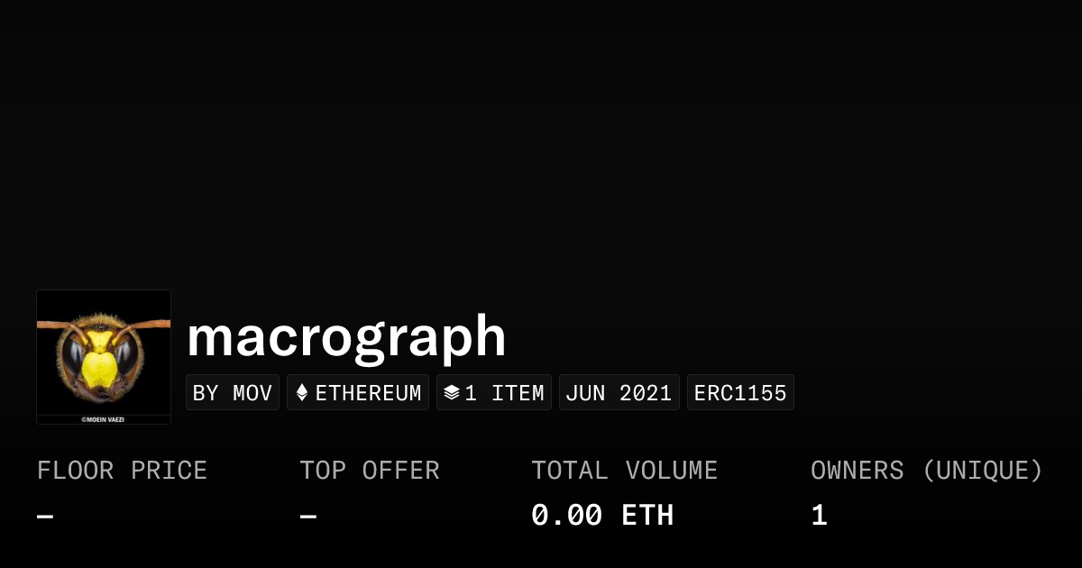 macrograph - Collection | OpenSea