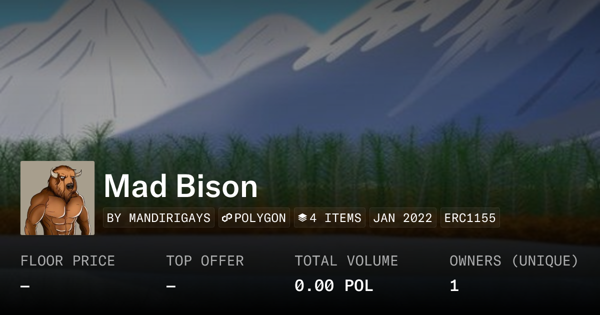 Mad Bison - Collection | OpenSea