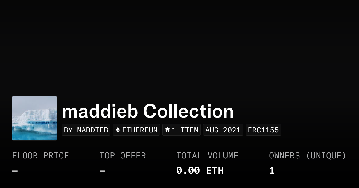 maddieb Collection - Collection | OpenSea
