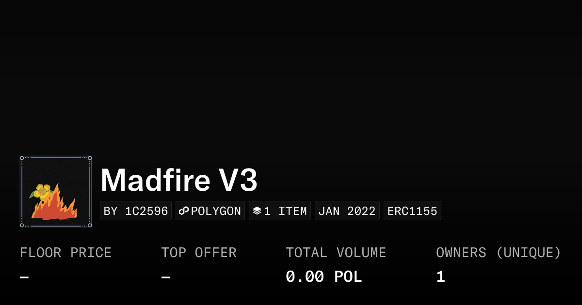 Madfire V3 - Collection | OpenSea