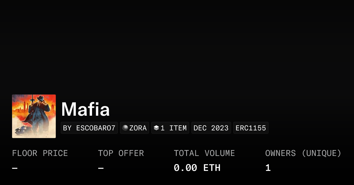 Mafia - Collection | OpenSea