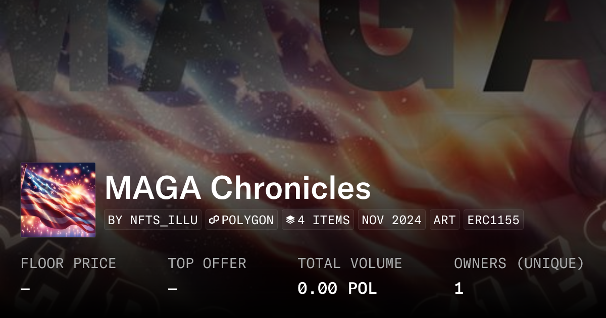 MAGA Chronicles - Collection | OpenSea