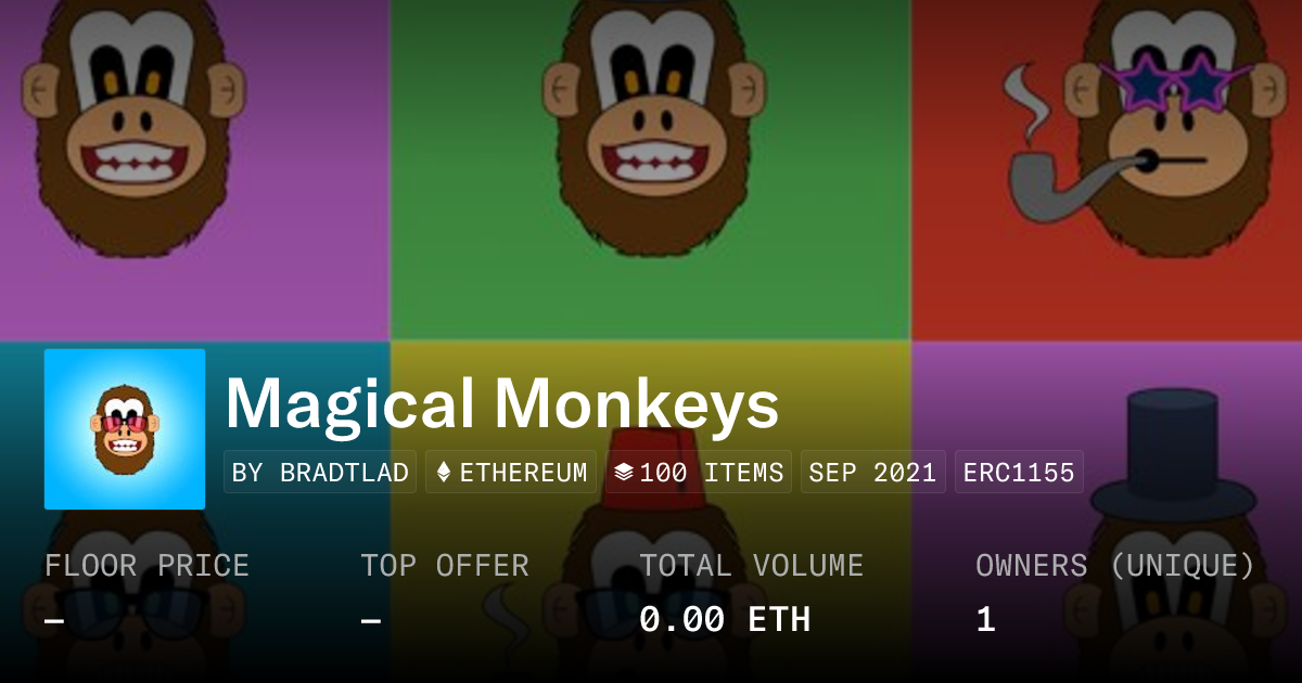 Magical Monkeys - Collection | OpenSea