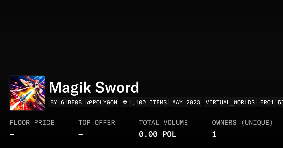 Magik Sword - Collection | OpenSea