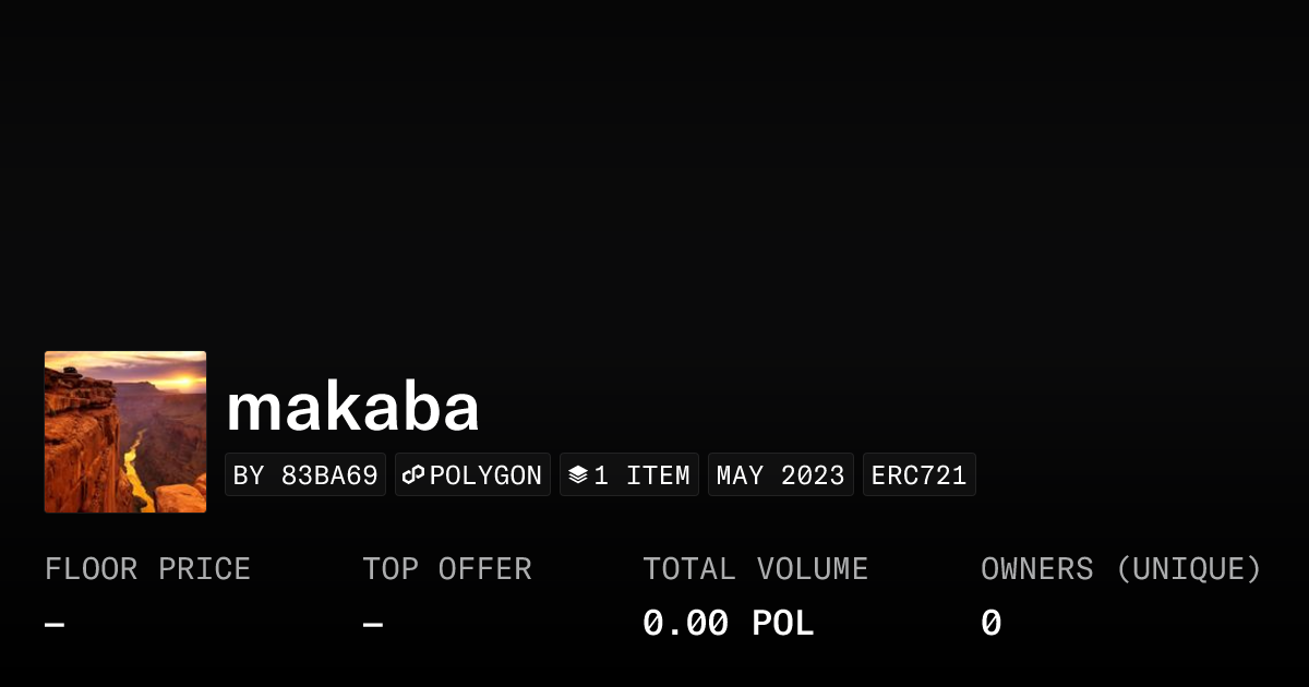 makaba - Collection | OpenSea
