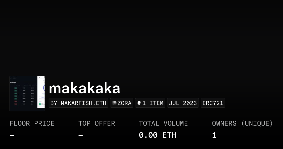 makakaka - Collection | OpenSea