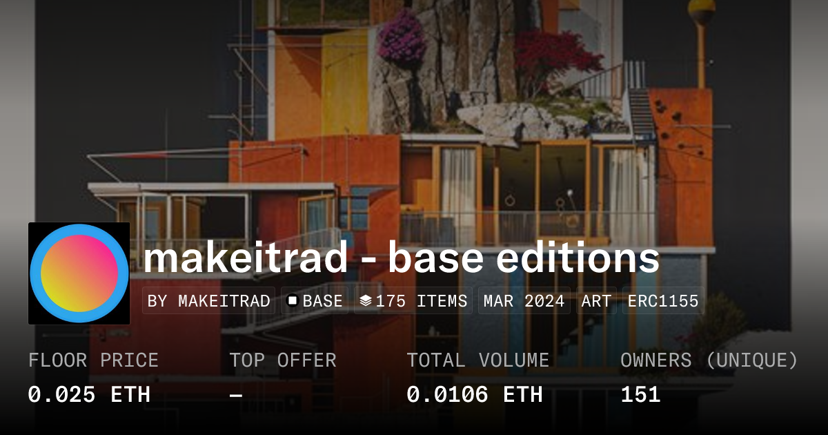 makeitrad - base editions - Collection | OpenSea