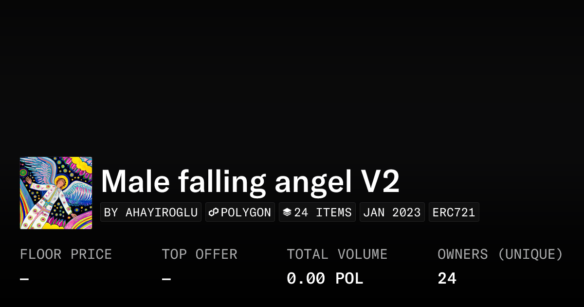 Male falling angel V2 - Collection | OpenSea