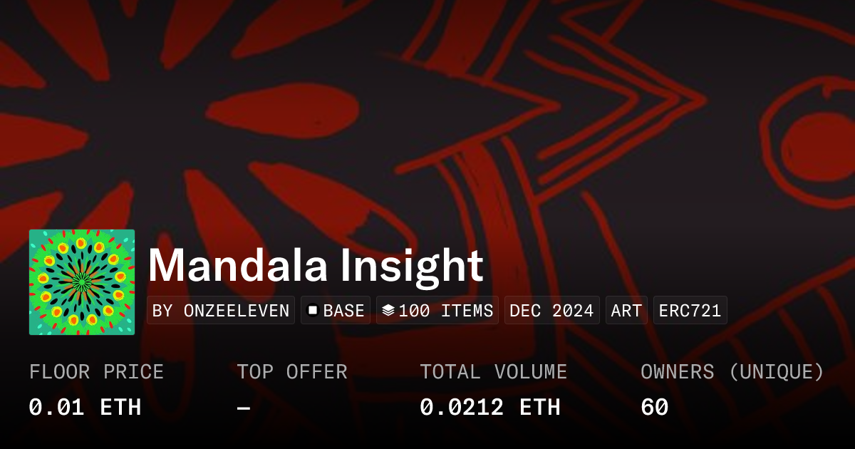 Mandala Insight - Collection | OpenSea
