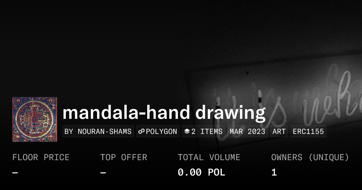 mandala-hand drawing - Collection | OpenSea