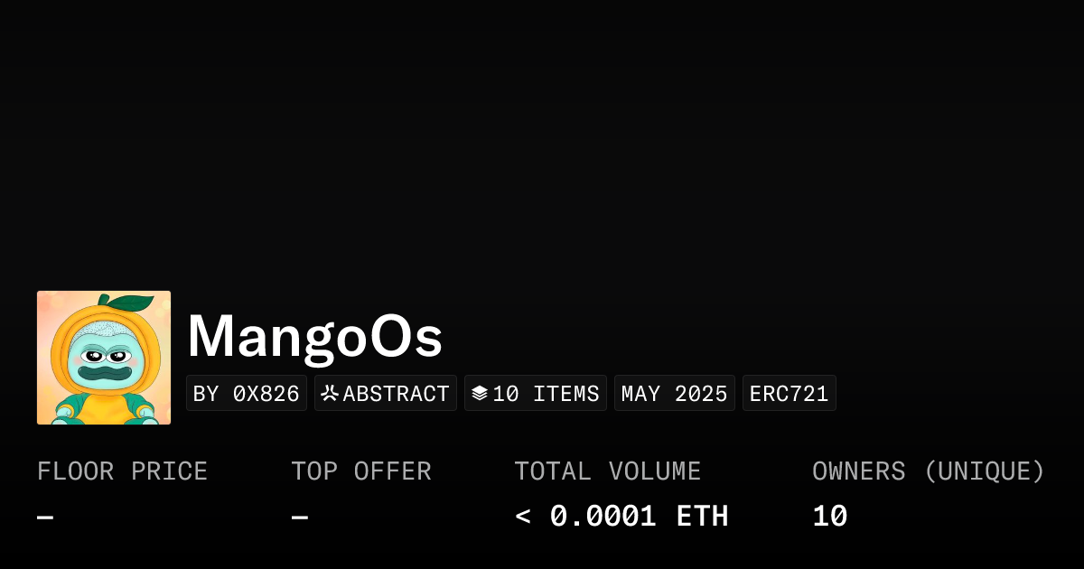 MangoOs - Collection | OpenSea