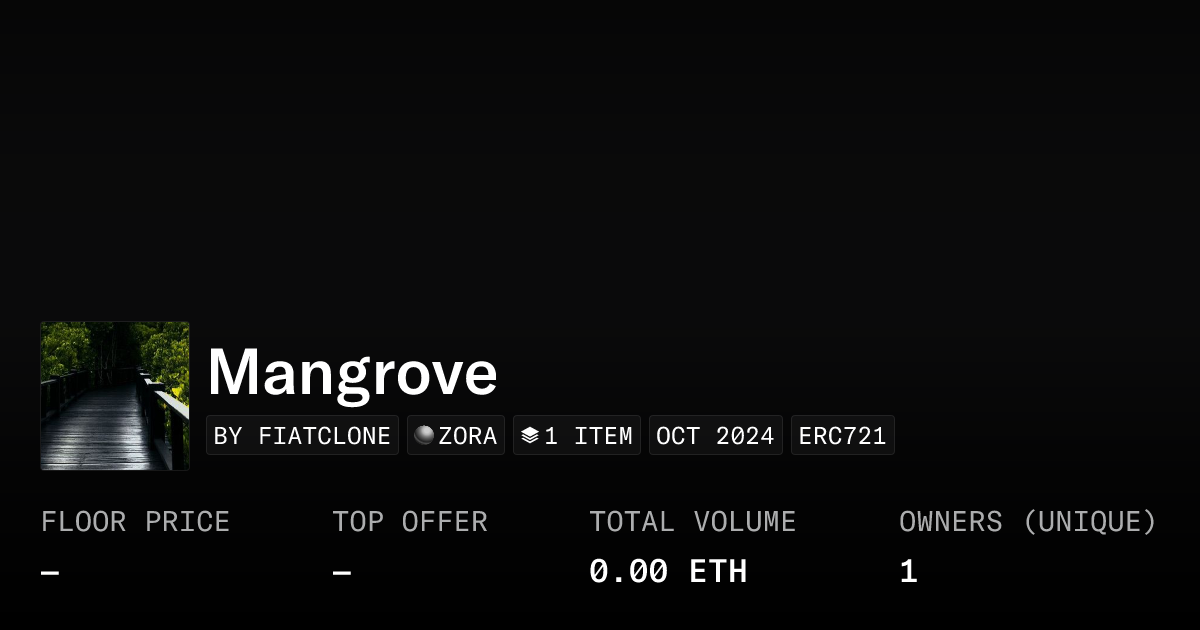 Mangrove - Collection | OpenSea