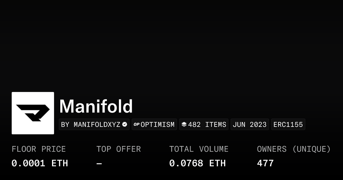 Manifold - Collection | OpenSea