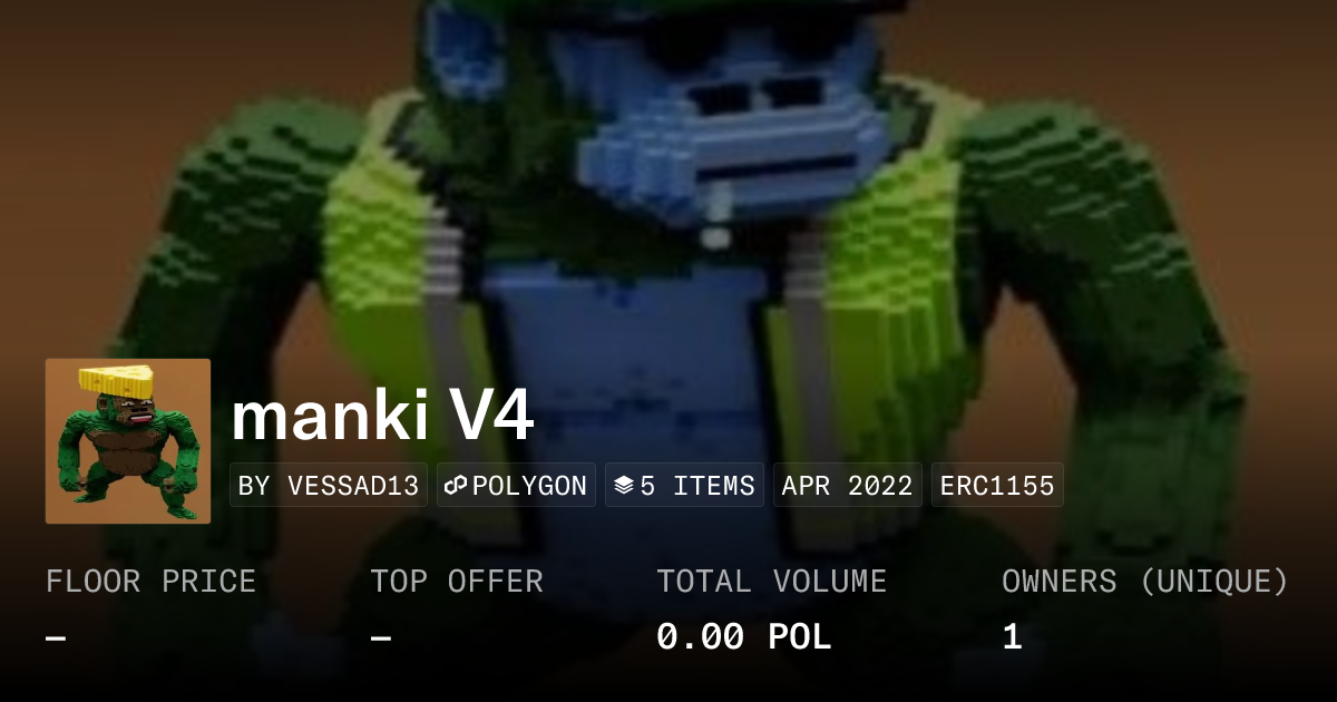 manki V4 - Collection | OpenSea