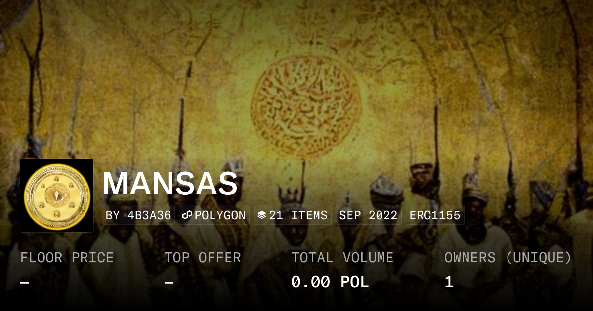 MANSAS - Collection | OpenSea