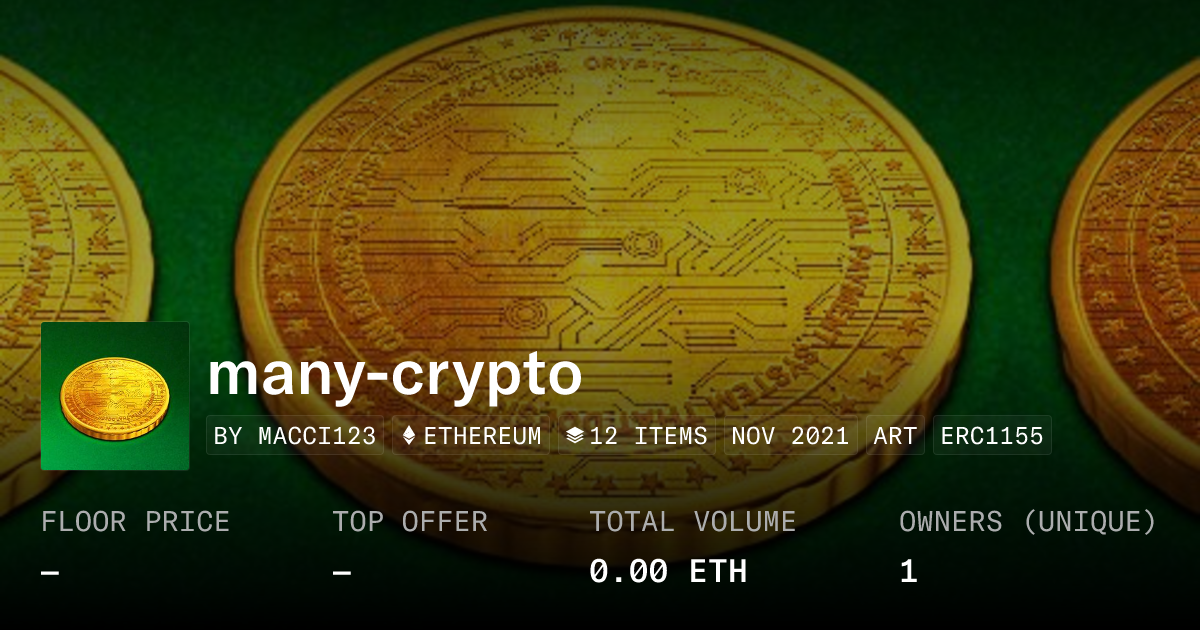 many-crypto - Collection | OpenSea