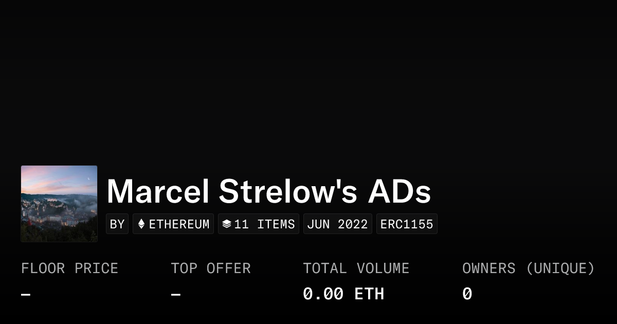 Marcel Strelow's ADs - Collection | OpenSea