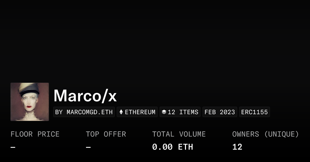 Marco/x - Collection | OpenSea