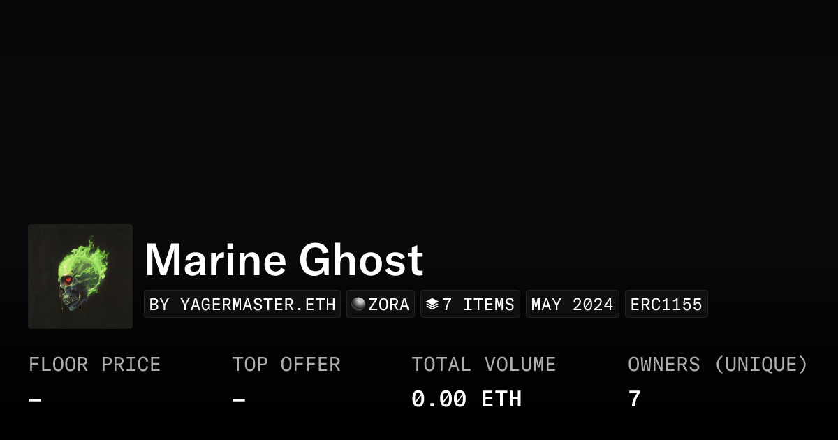 Marine Ghost - Collection | OpenSea