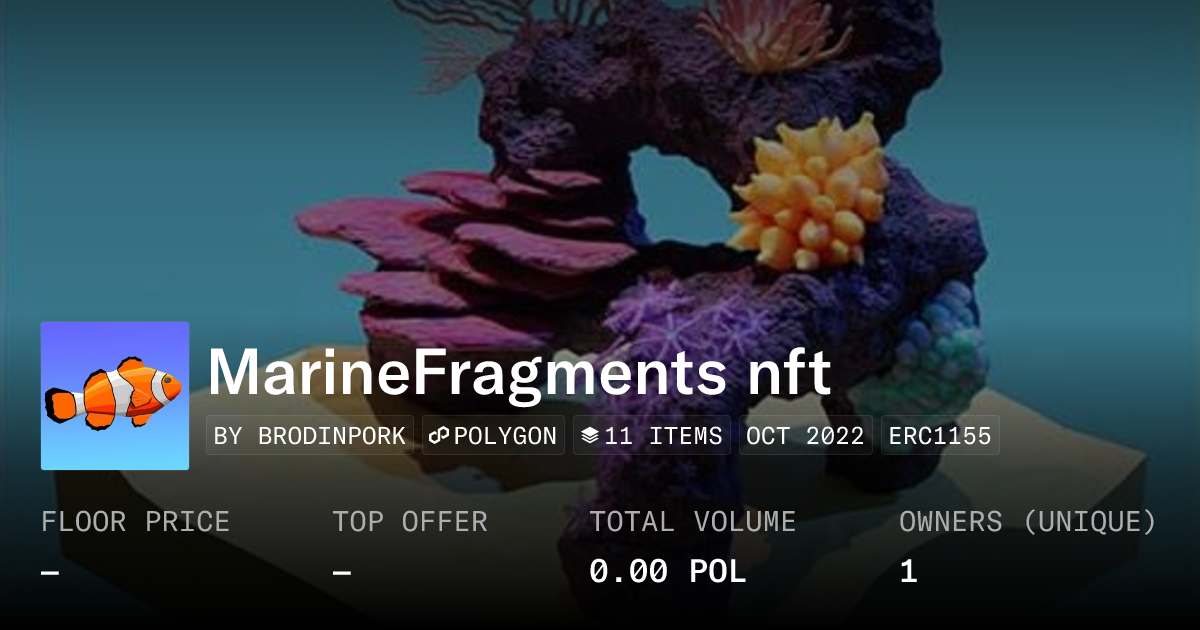 MarineFragments nft - Collection | OpenSea
