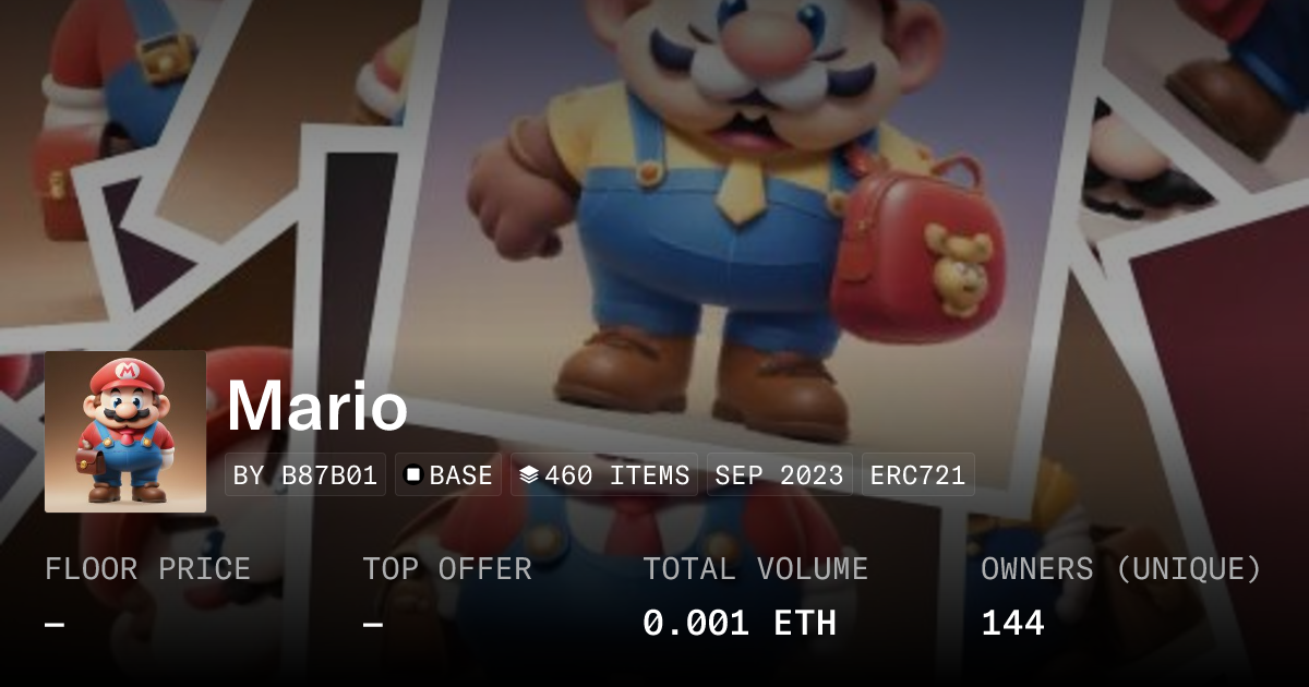 Mario - Collection | OpenSea