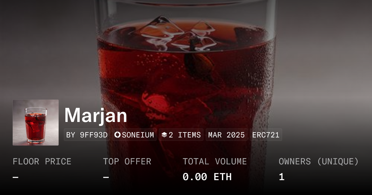 Marjan - Collection | OpenSea