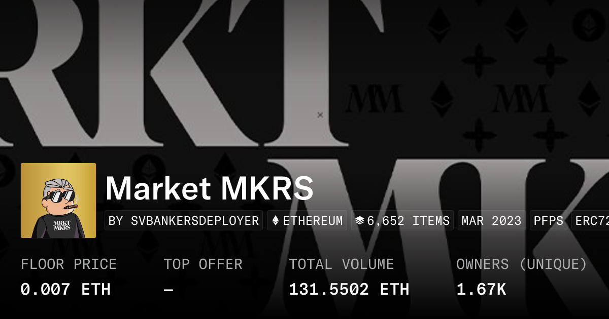 Market MKRS - Collection | OpenSea