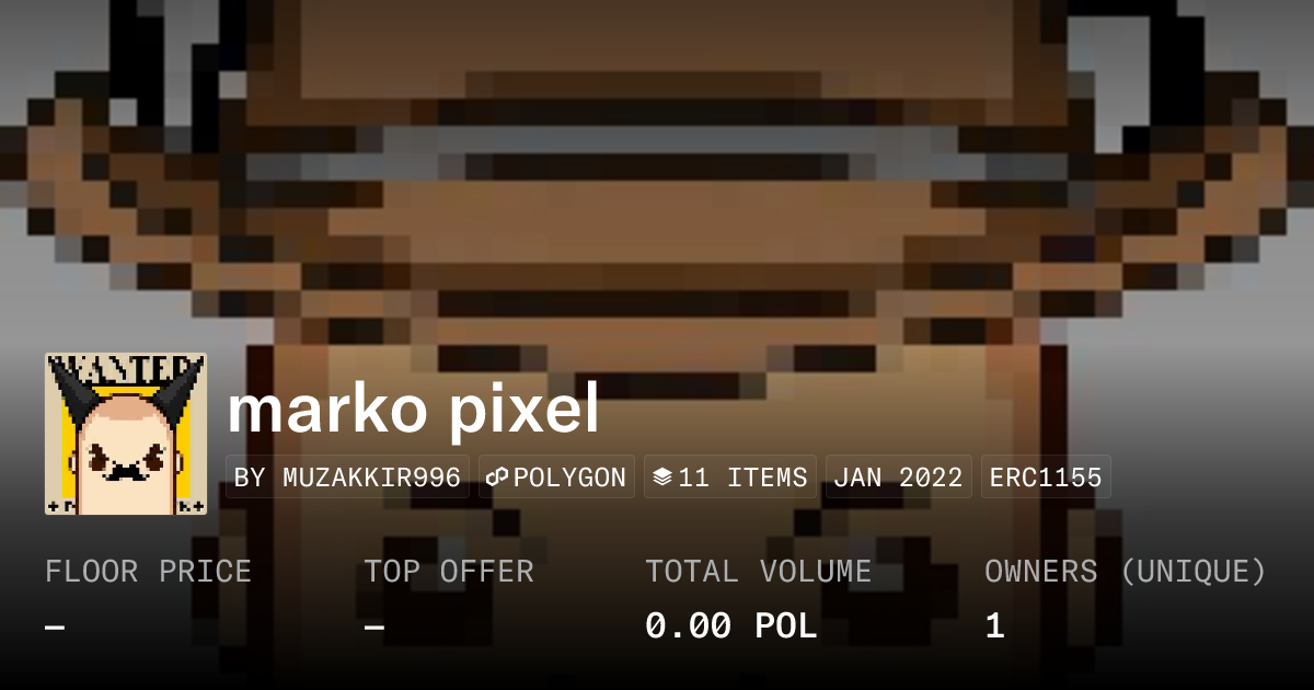 marko pixel - Collection | OpenSea