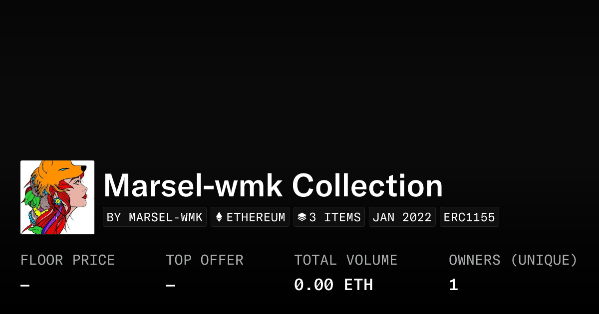 Marsel-wmk Collection - Collection | OpenSea
