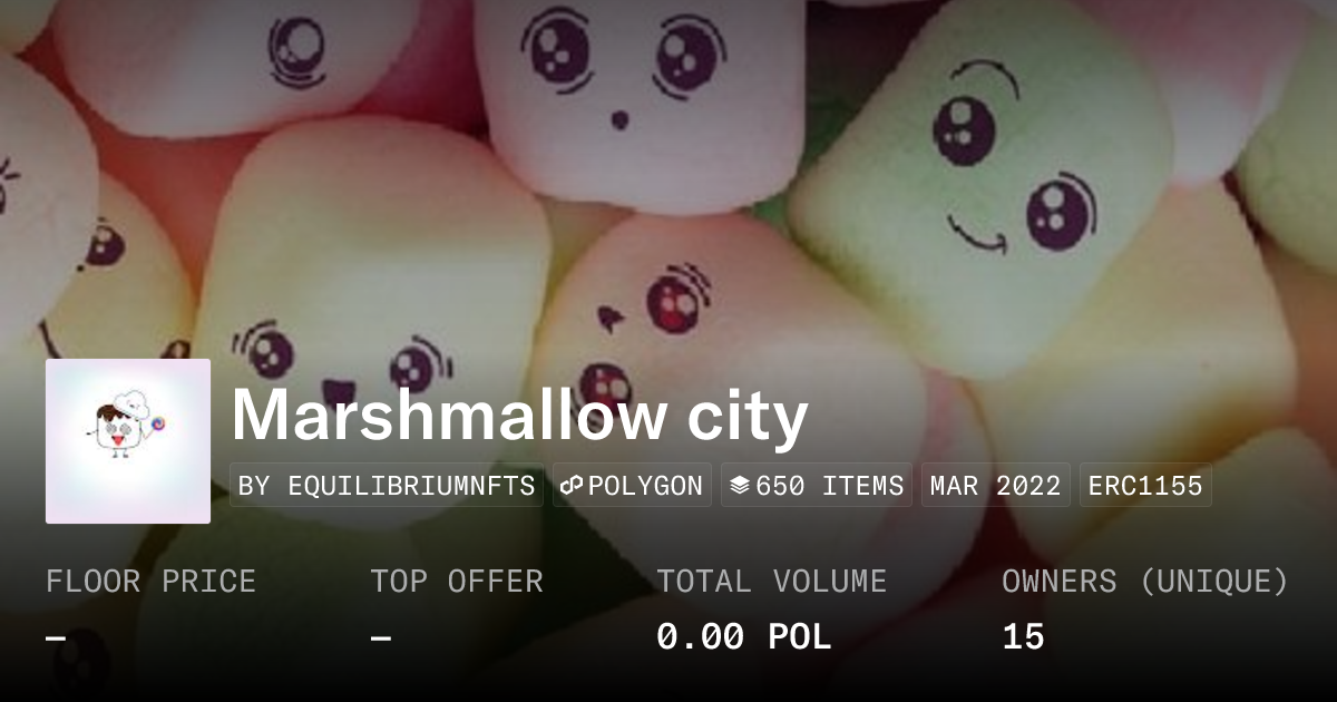 Marshmallow city - Collection | OpenSea