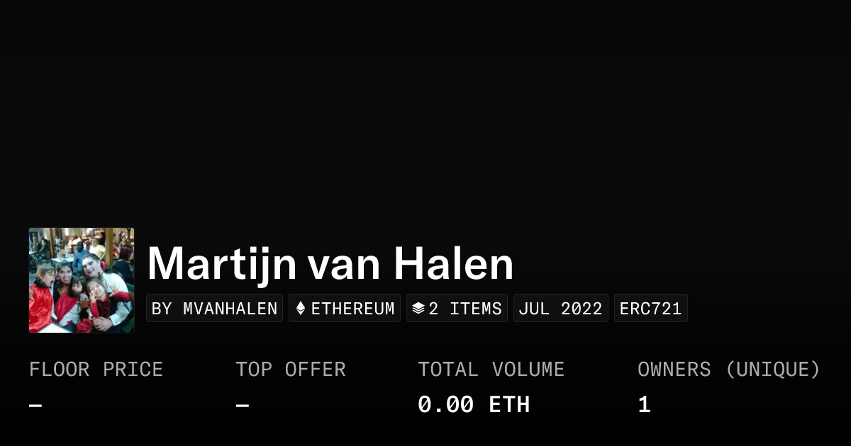 Martijn van Halen - Collection | OpenSea