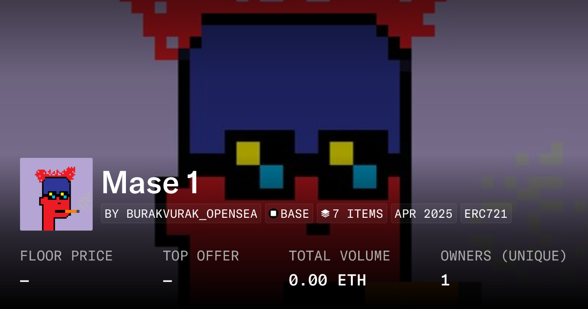 Mase 1 - Collection | OpenSea