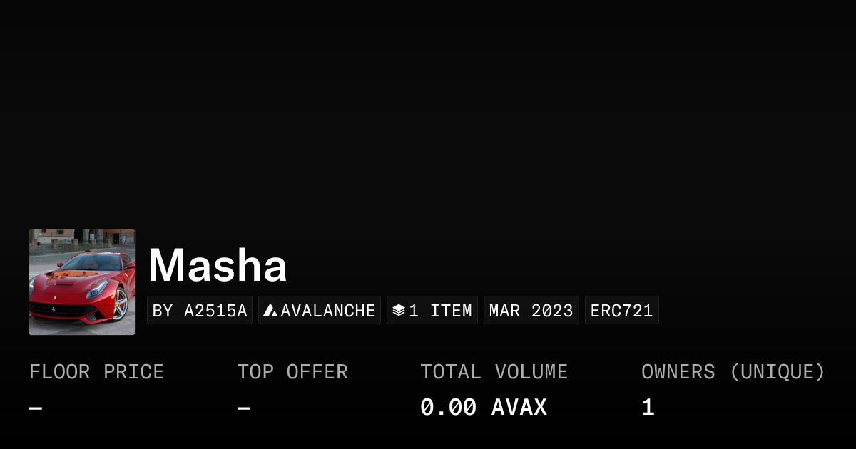 Masha - Collection | OpenSea