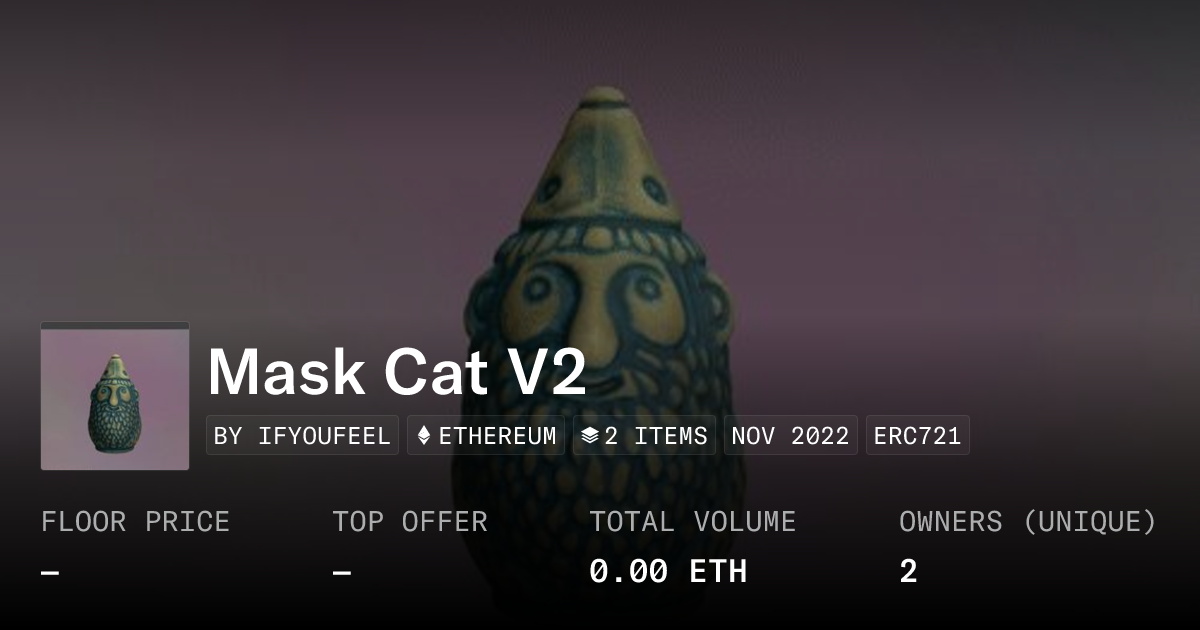 Mask Cat V2 - Collection | OpenSea