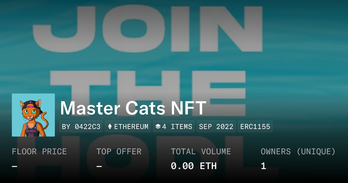 Master Cats NFT - Collection | OpenSea