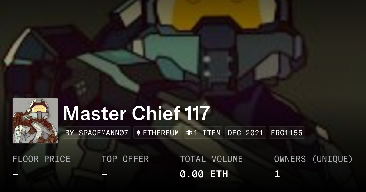 Master Chief 117 - Collection | OpenSea