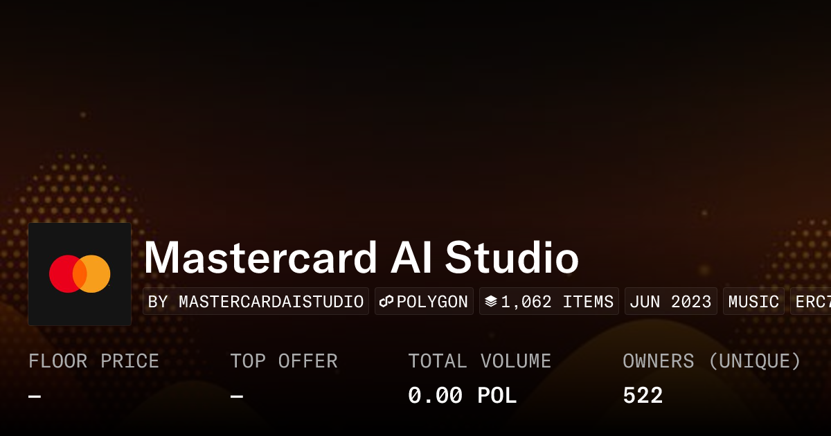 Mastercard AI Studio - Collection | OpenSea