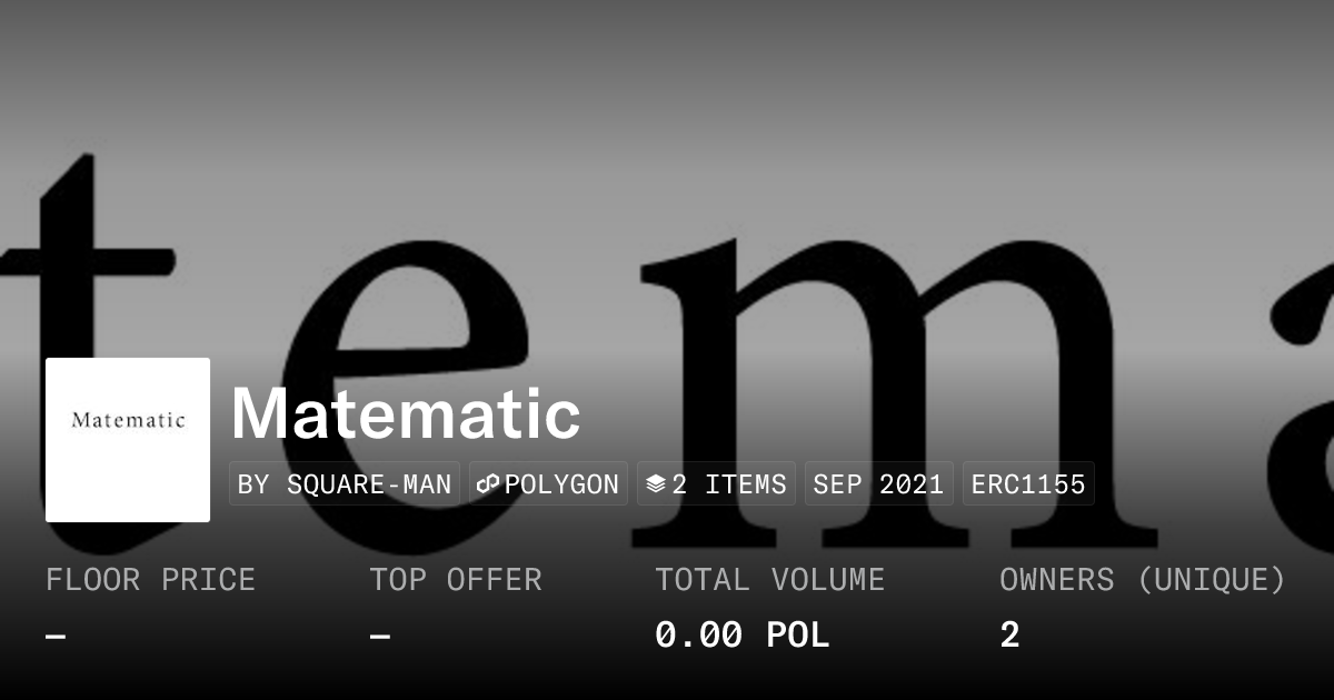 Matematic - Collection | OpenSea