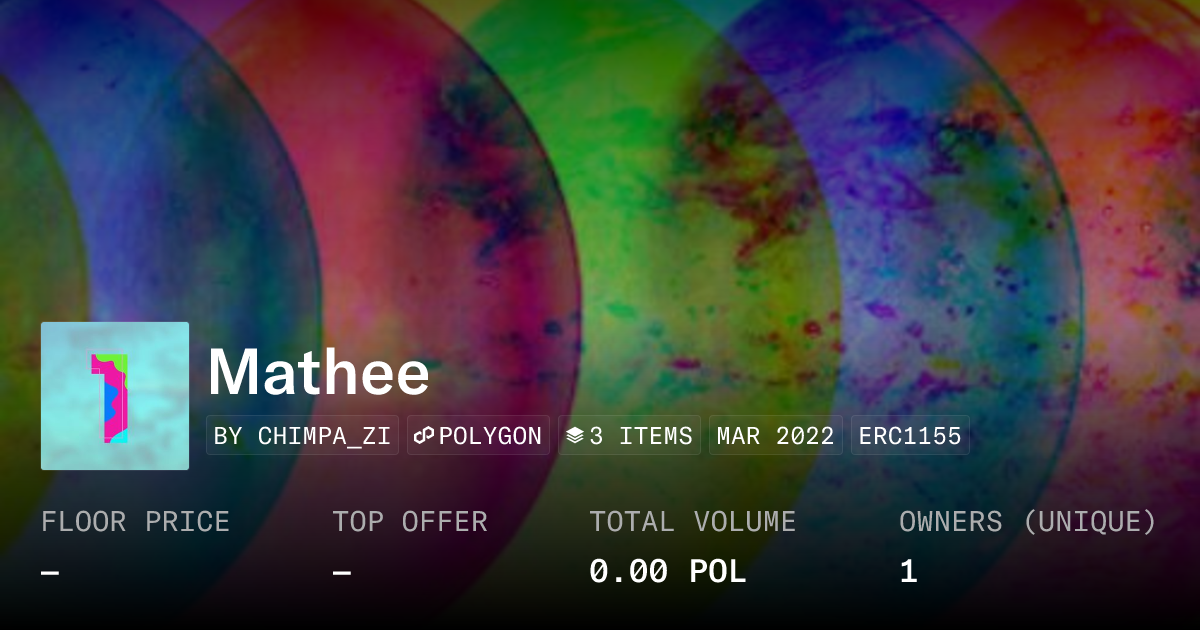Mathee - Collection | OpenSea