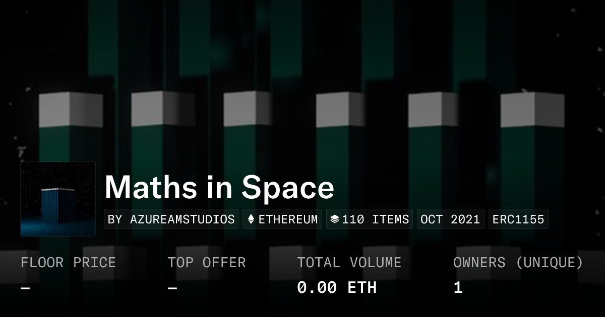 Maths in Space - Collection | OpenSea
