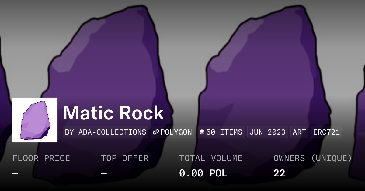 Matic Rock - Collection | OpenSea